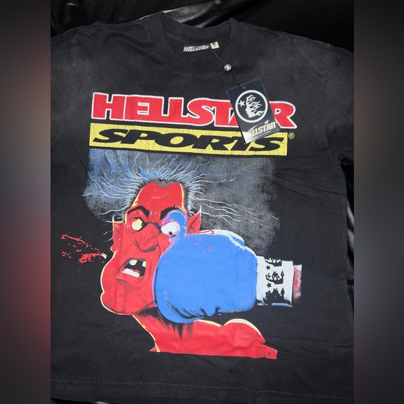 Hellstar | Shirts | Hellstarknock Em Out Tee Large | Poshmark